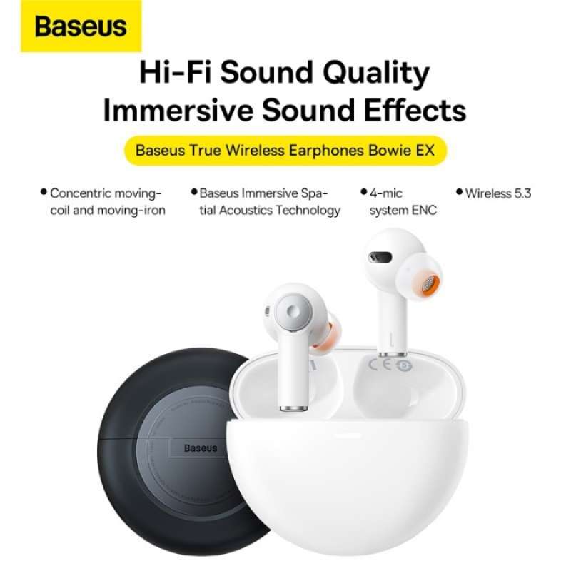 Promo Baseus TWS Bowie EX True Wireless Earphones Diskon 23% di Seller ...
