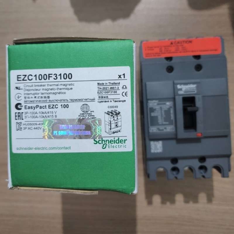 Jual Mccb Ezc / Breaker Easypact Schneider Ezc100f 3p 60a, 75a, 80a ...