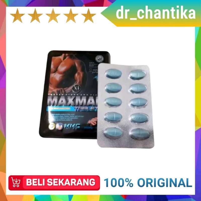 Jual Maxman MMC Pil Biru Obat Original 1 Kaleng 10 Tablet Ampuh Original 100% di Seller dr ...