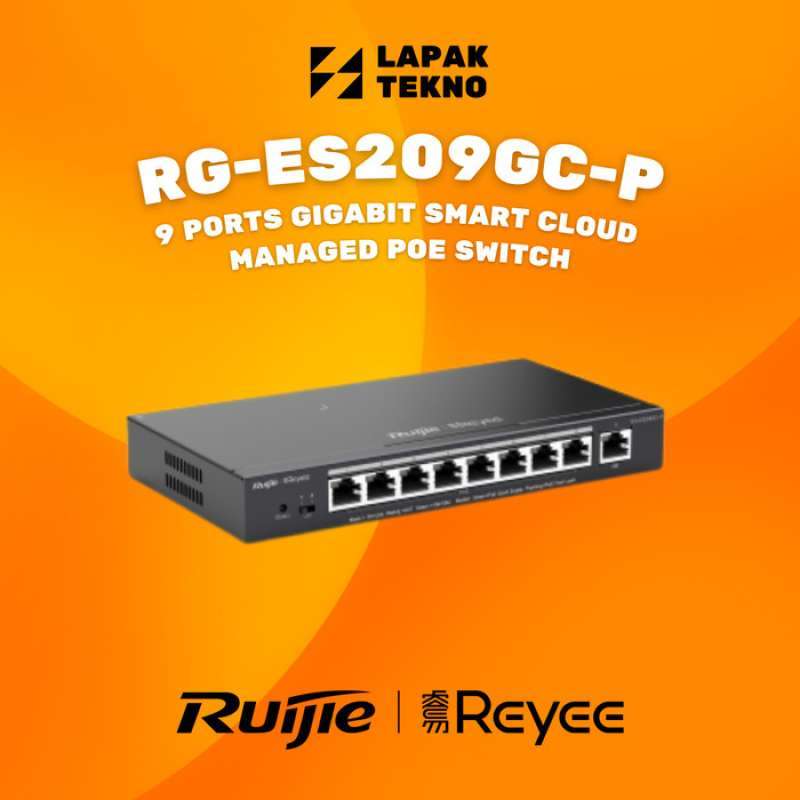 Jual Rg-es209gc-p Ruijie Reyee 9 Port Gigabit Cloud Managed Poe+ Switch ... Jual Rg-es209gc-p Ruijie Reyee 9 Port Gigabit Cloud Managed Poe+ Switch ...