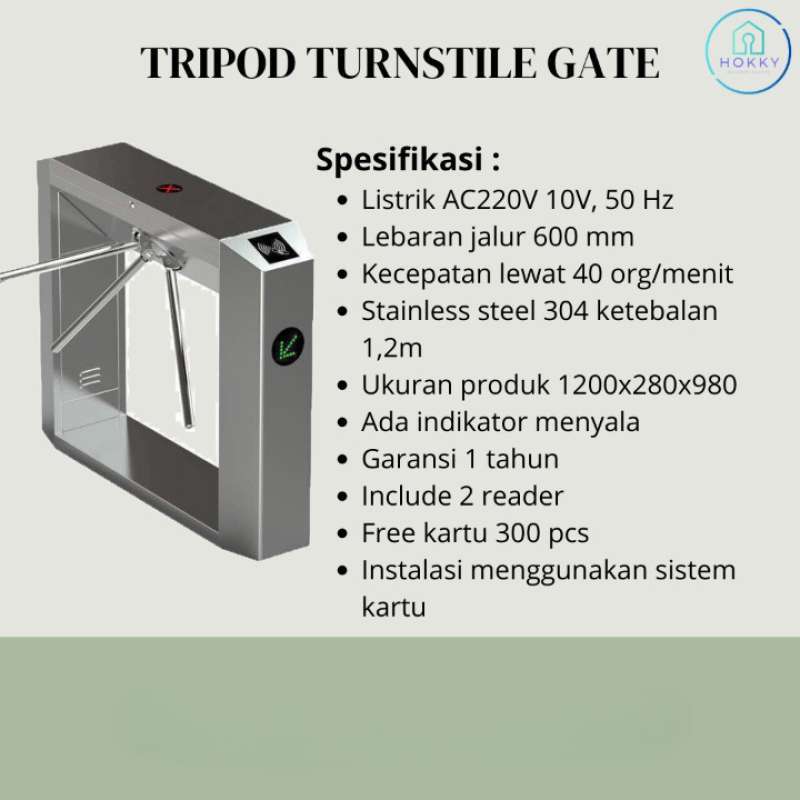 Jual Tripod Gate Tripod Turnstile Gate Include Pemasangan Di Seller