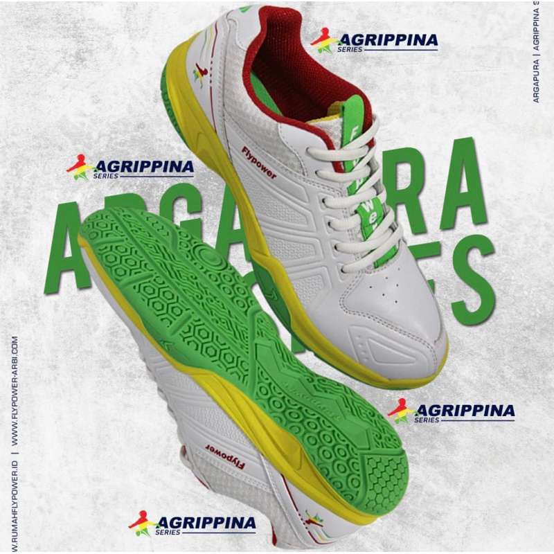 Jual Sepatu Badminton Anak Flypower Kalasan Argapura Agripina Junior Jr ...