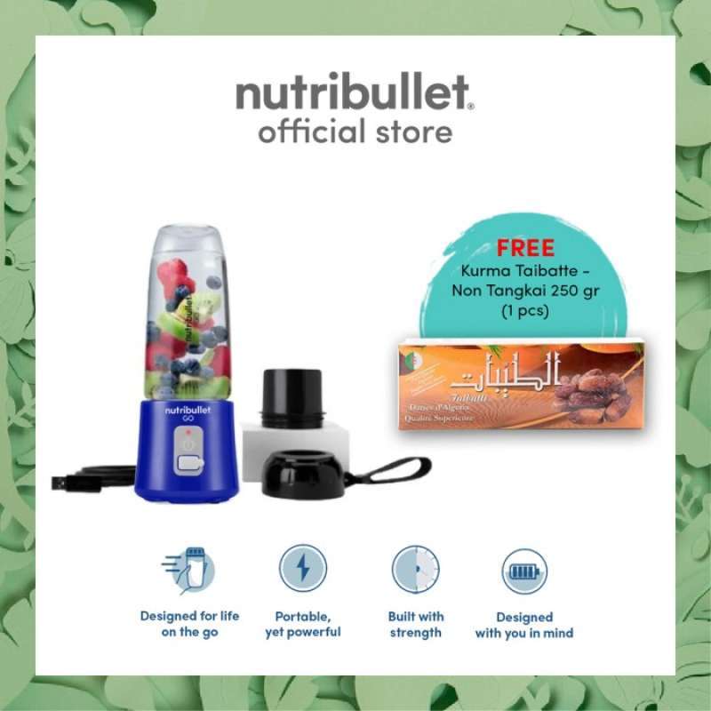 Promo Nutribullet Go Blue Blender Portable Diskon 11% di Seller Tumenggung Store - Kapuk, Kota ...