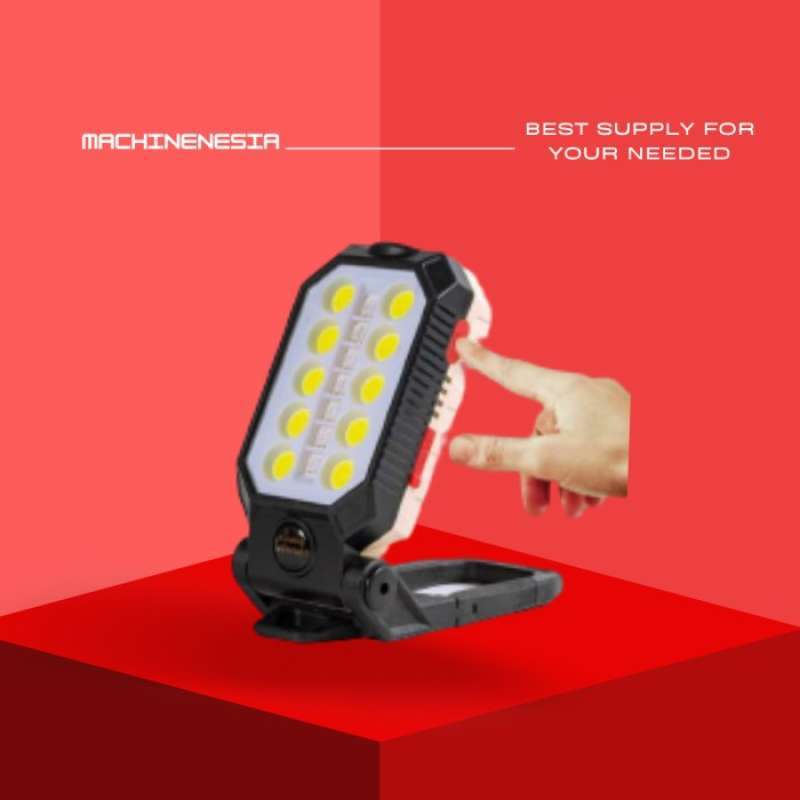 Promo Lampu Emergency Led Cas Gantung Magnet Camping Kerja / Senter Led ...