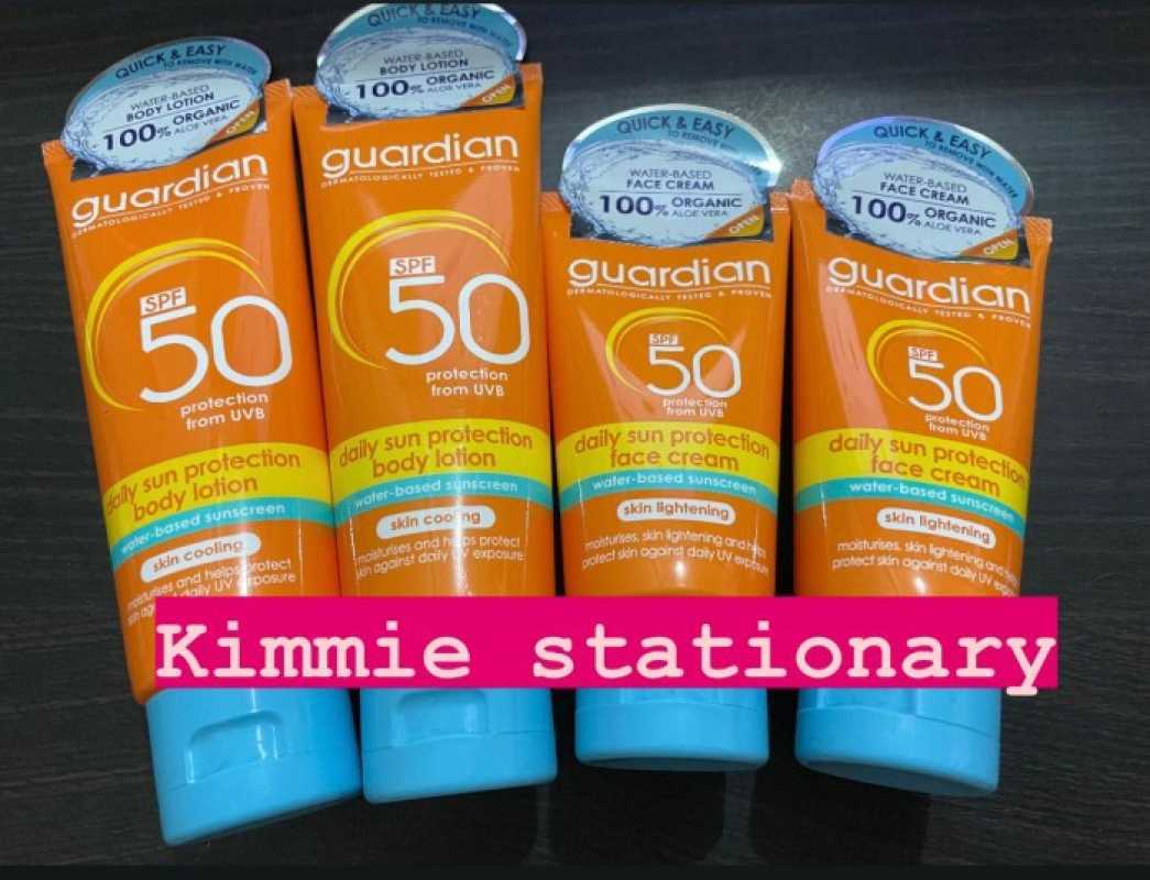 Promo GUARDIAN SUNSCREEN FACE CREAM 50ML/GUARDIAN BODY LOTION SUNSCREEN 100M Diskon 33% di ...