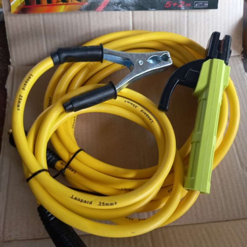 Promo PAKET SET tang las & tang masa & kabel 5 meter stang las listrik ...
