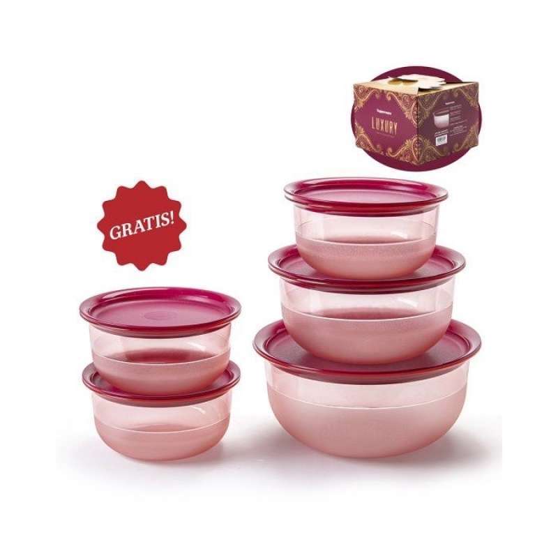 Promo Tupperware luxury table collection set mangkok set saji Gift box ...