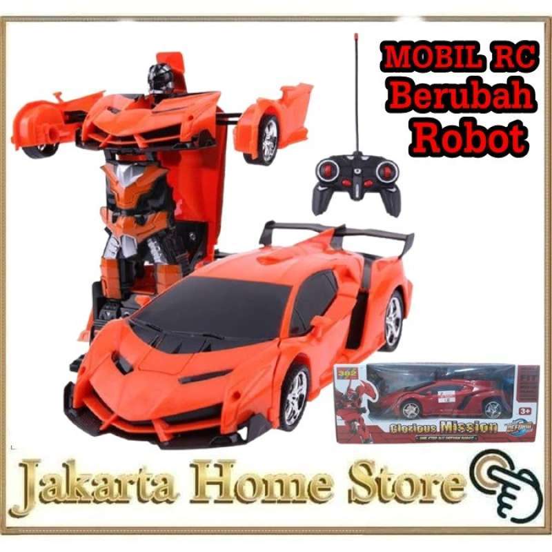 Promo RC Mobil Berubah Robot Remote Control Transform Car Remot Kontrol ...
