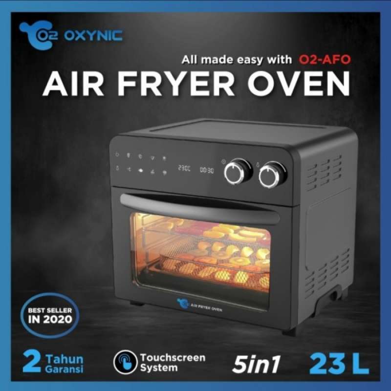 Promo Oxynic Air Fryer Oven Listrik 23 Liter O2-AFO Airfryer 1000Watt ...