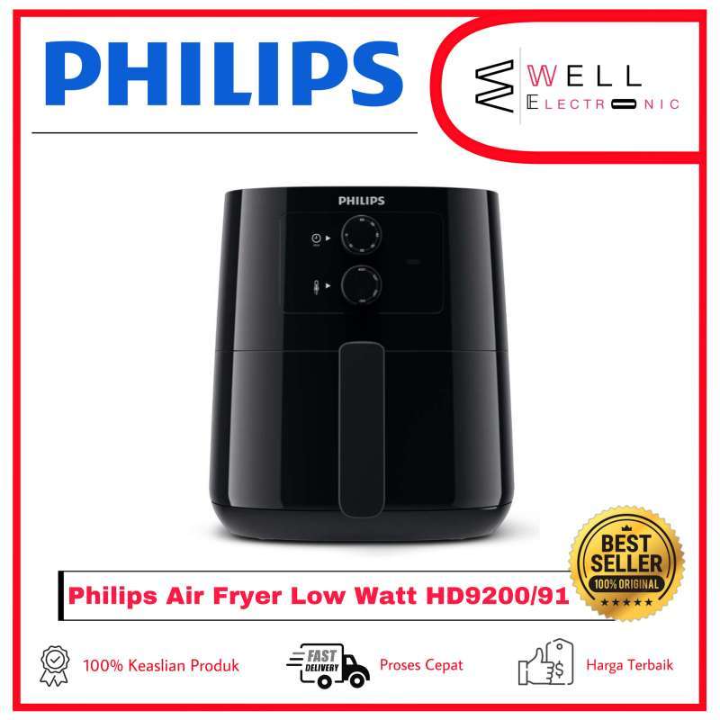 Jual Philips Hd9200/91 Air Fryer Low Watt Hd 9200 Analog - Garansi Resmi 2tahun Di Seller Well ...