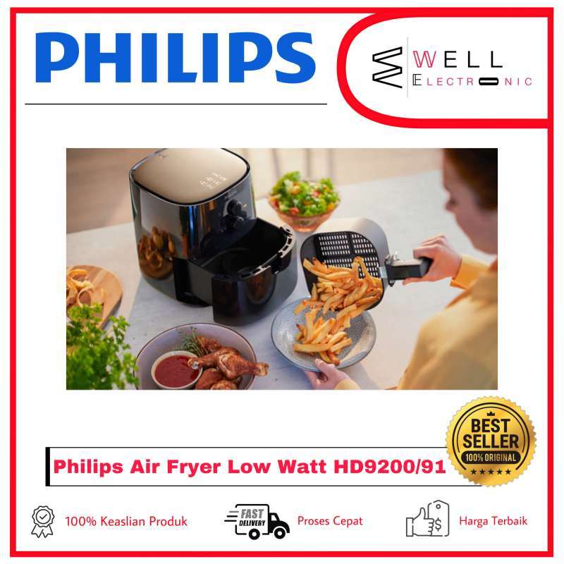 Jual Philips Hd9200/91 Air Fryer Low Watt Hd 9200 Analog - Garansi ...