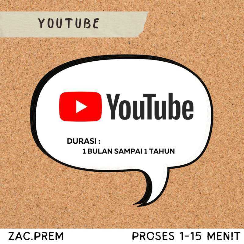 Promo Youtube Premium 1 Bulan - 1 Tahun Full Garansi Proses Cepat ...