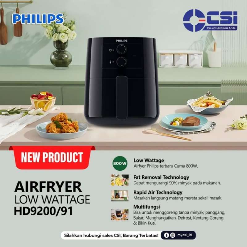 Promo Philips Air Fryer Spectre 4 Ltr Philip Hd9200 Hd 9200 Hd-9200 ...