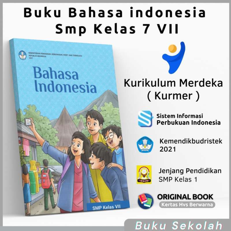 Jual Buku Bahasa Indonesia Kelas 7 SMP MTs Kurikulum Merdeka Belajar | Buku Paket Bhs Bhasa B ...