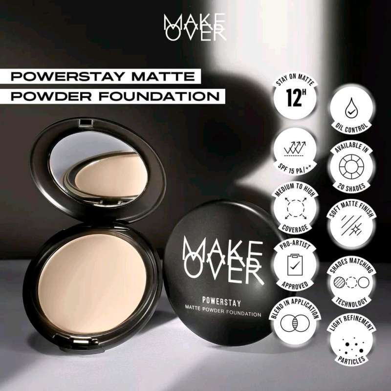 Promo Make Over Powerstay Matte Powder Foundation 12g Diskon 25% di ...