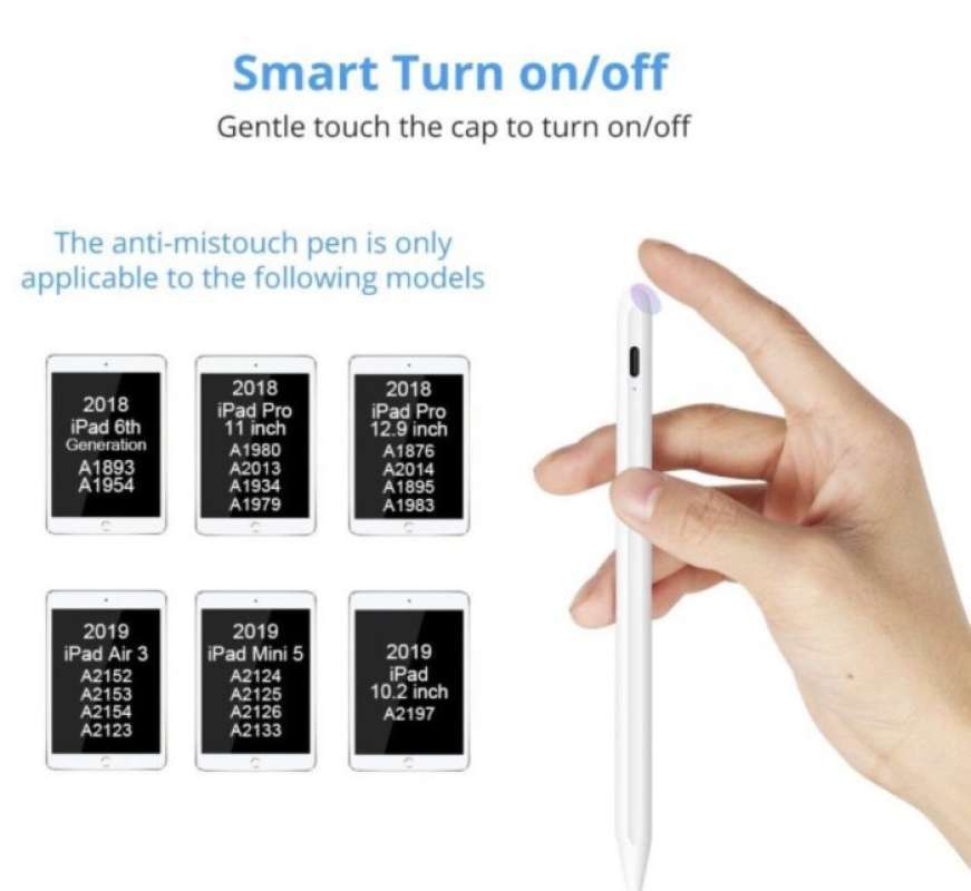 Promo Stylus Pen iPad Gen 2 Pencil 2nd High Sensitivity Rechargeable ...