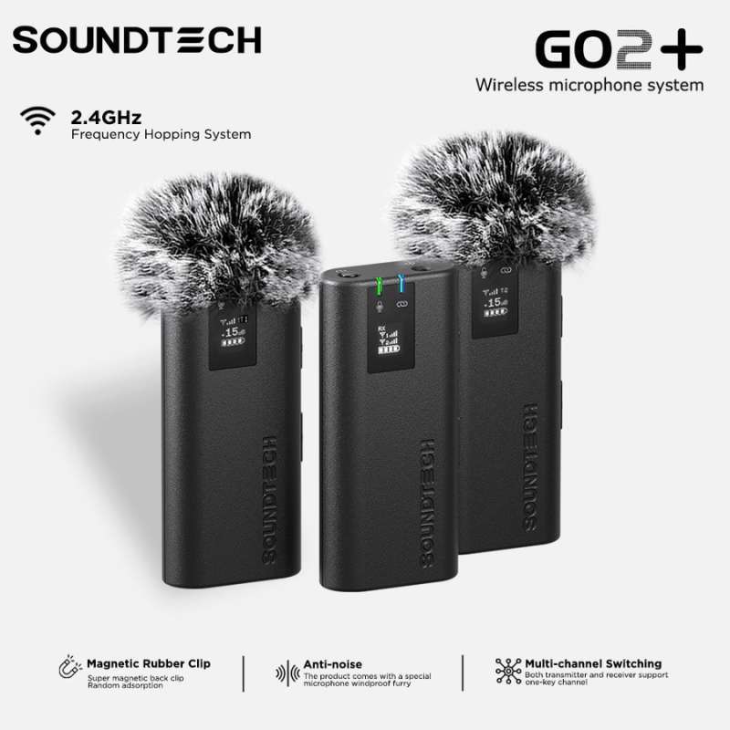 Soundtech Go2 Wireless Microphone Garansi Resmi Indonesia 🔥 Harga Murah ...