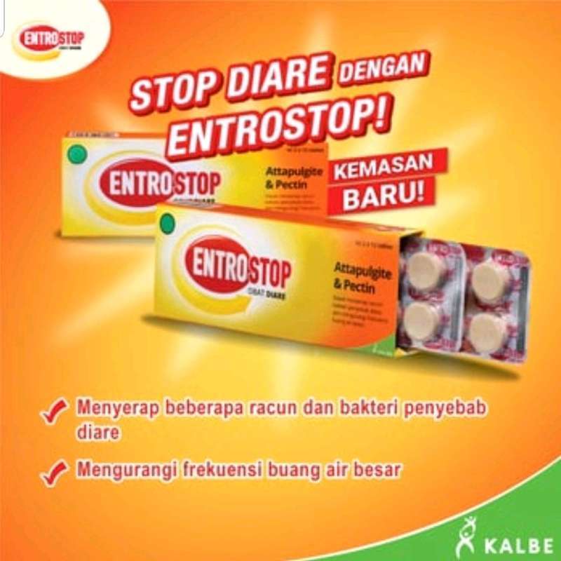 Promo obat diare entrostop 1box isi 2 bluster x10 tablet Diskon 15% di ...