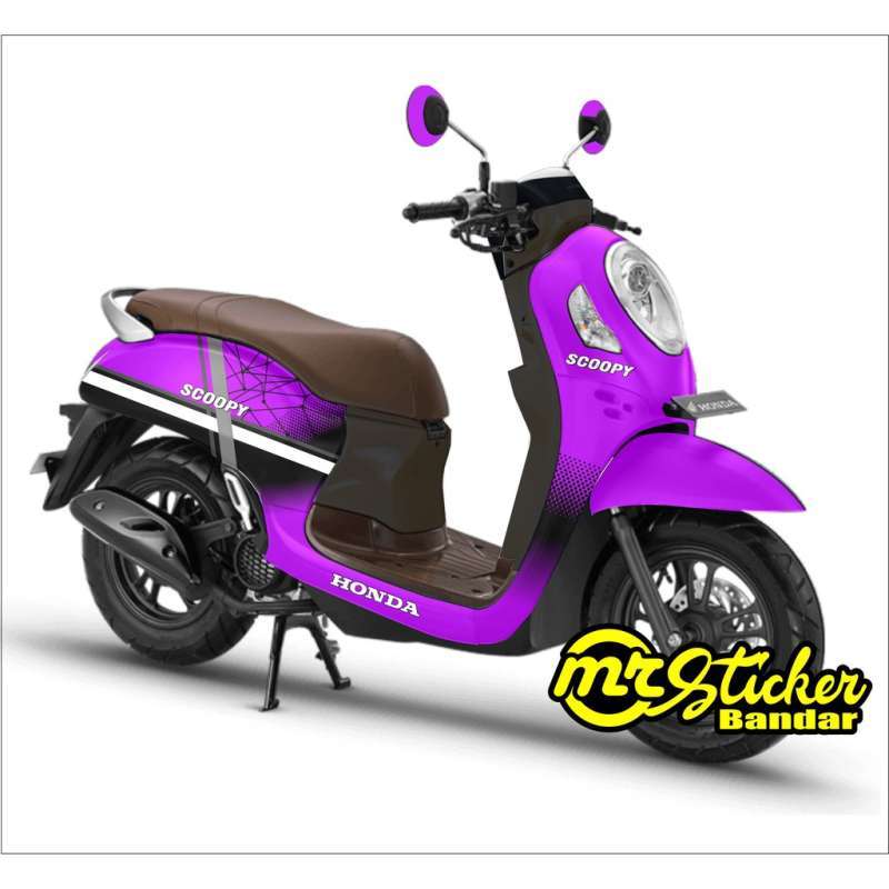 Jual Decal scoopy full body Full Blok Decal Scopy Dekal New Fi 2021 grafis silang keren - Ungu ...