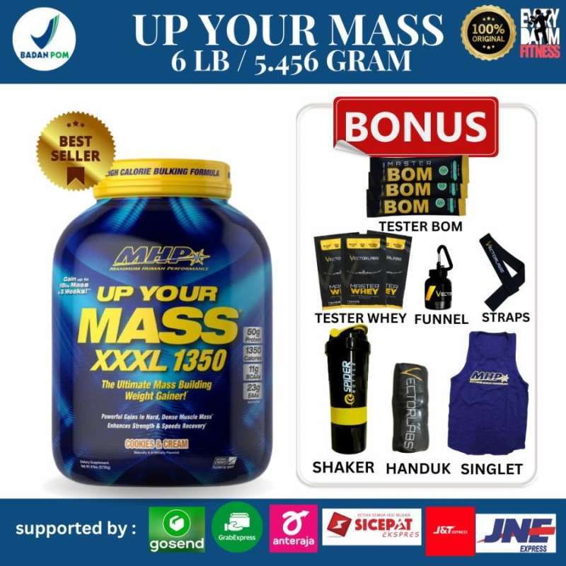 Jual Mhp Up Your Mass 6 Lb 6 Lbs 6lb 6lbs Susu Mass Gainer Bpom Halal ...