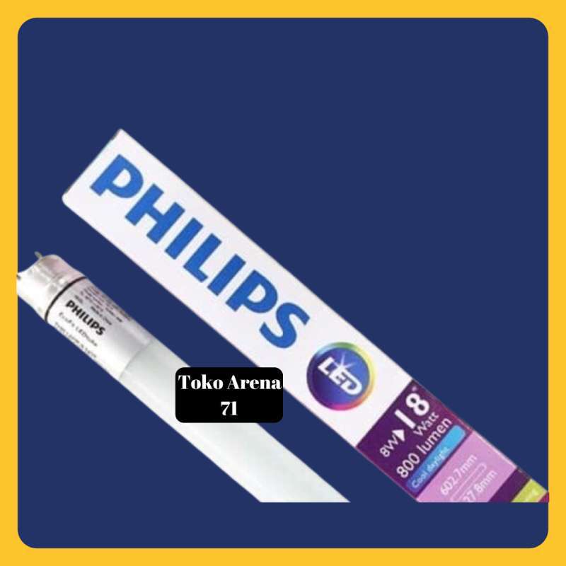 Jual Lampu Tl Neon Philips Tube Ecofit 600mm 8w 765 T8 Tl Led 8watt 8 ...