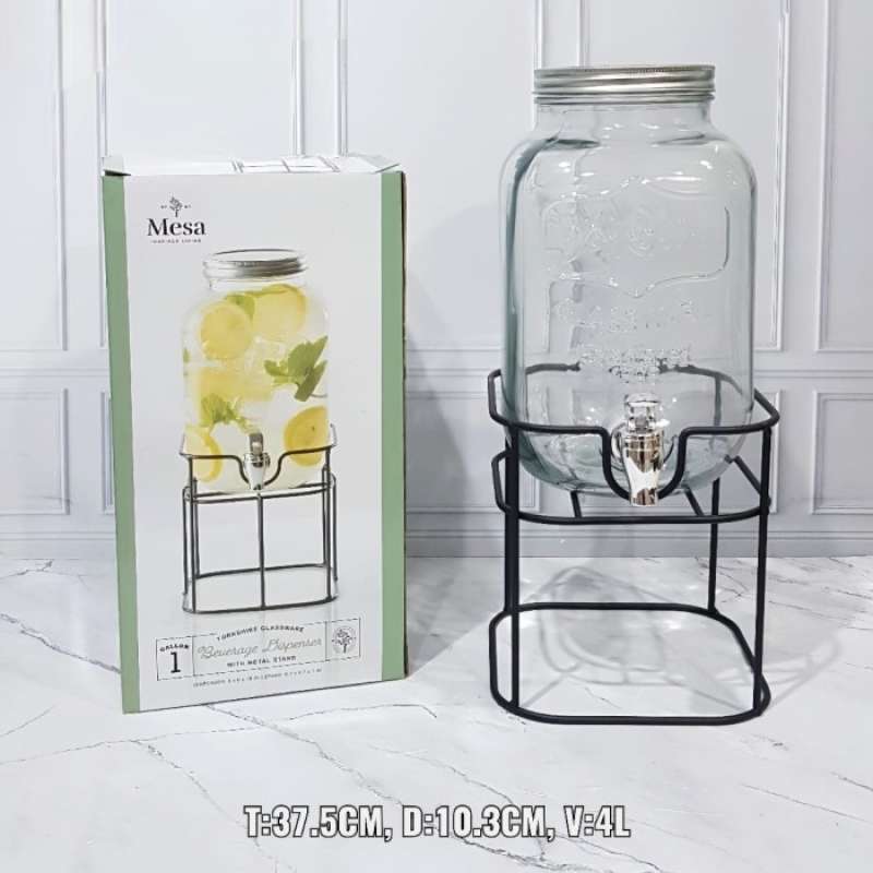 Jual Dispenser Kaca 4l Dispenser Jus Glass Storage Drink Di Seller ...