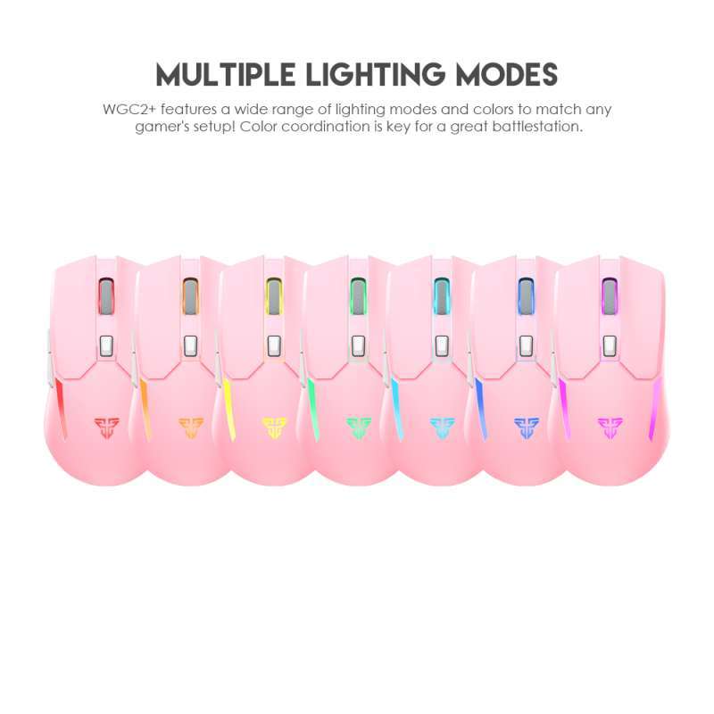 Promo Fantech Venom Ii Wgc2 Pink Wireless Mouse Gaming Diskon 37% Di ...