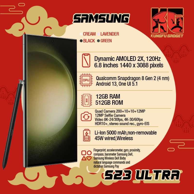 Promo Samsung Galaxy S23 Ultra 5G 12/512 RAM 12GB ROM 512GB Garansi ...