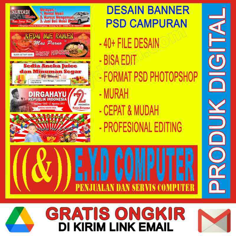 Jual DVD 40 DESAIN BANNER PSD CAMPURAN PHOTOSHOP KOLEKSI TEMPLATE ...
