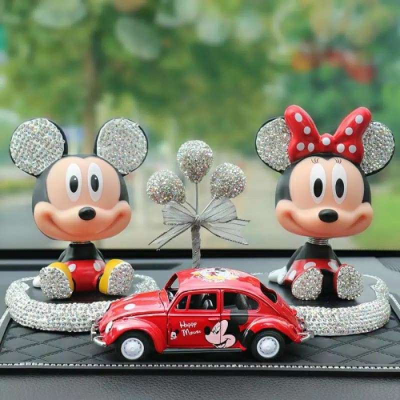 Promo Mickey Minnie Mouse Blink Hiasan Mobil Dashboard Diskon 1 Di Seller Cordeliaa Shop