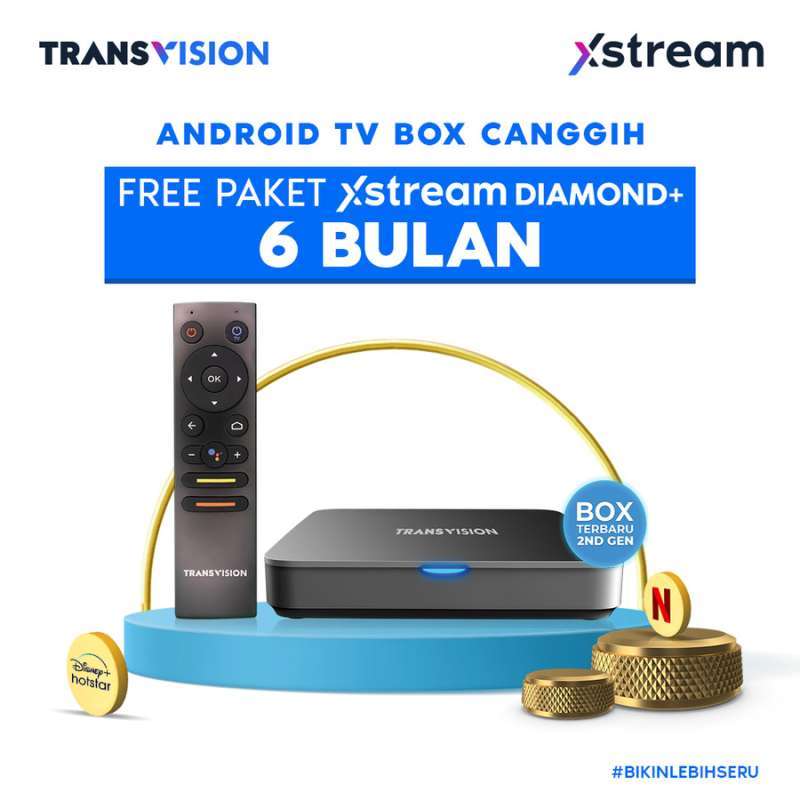 Promo Android Box Transvision XSTREAM 2nd Gen - Paket 6 Bulan Full ...