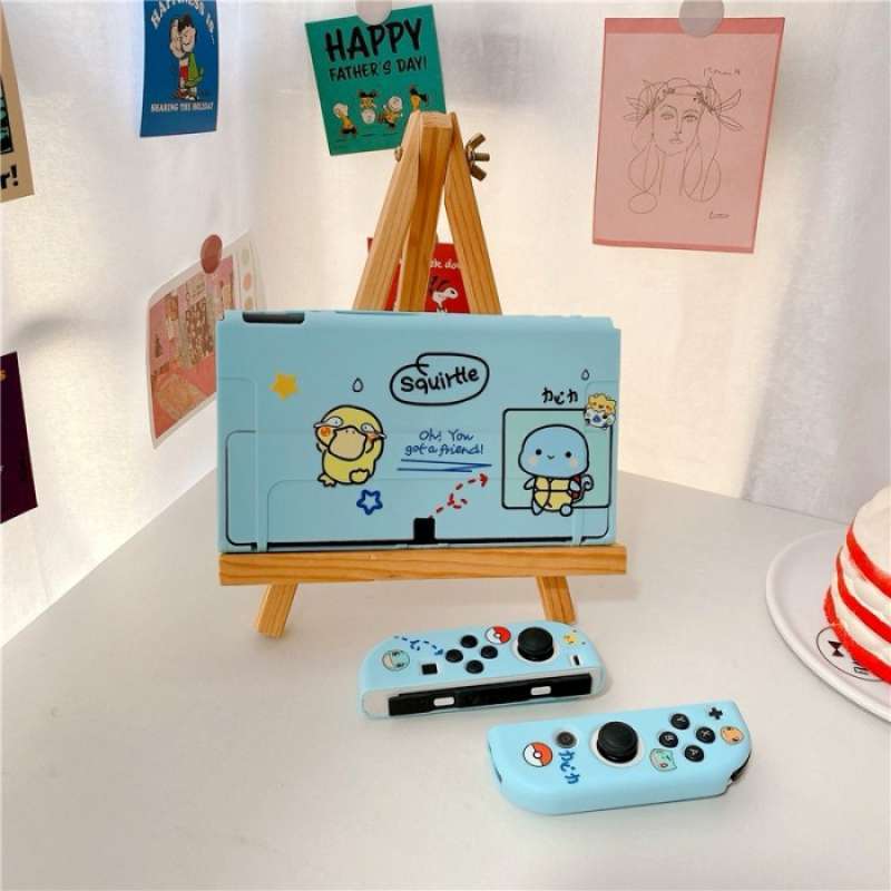 Promo Case Nintendo Switch OLED v2 v1 Casing Pokemon Pysduck Squirtle ...
