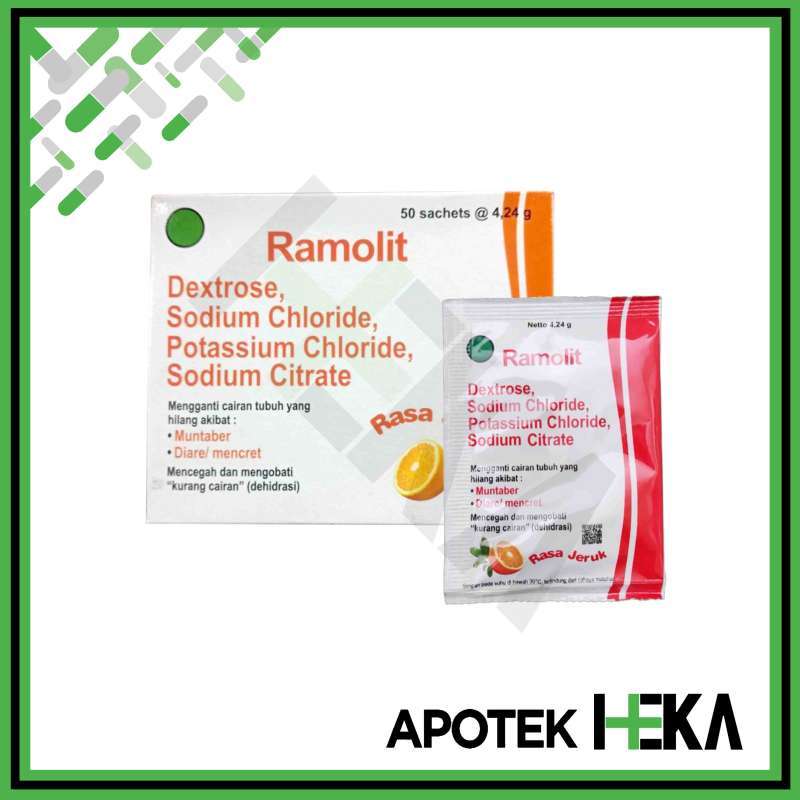 Jual Ramolit 4,24 g Rasa Jeruk Box isi 50 Sachet - Mengganti Cairan ...