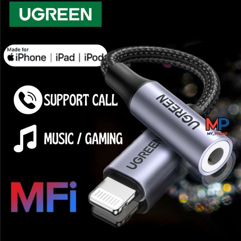 Jual UGREEN 30756 UGREEN Splitter Lightning To Jack Audio 3.5mm Iphone ...