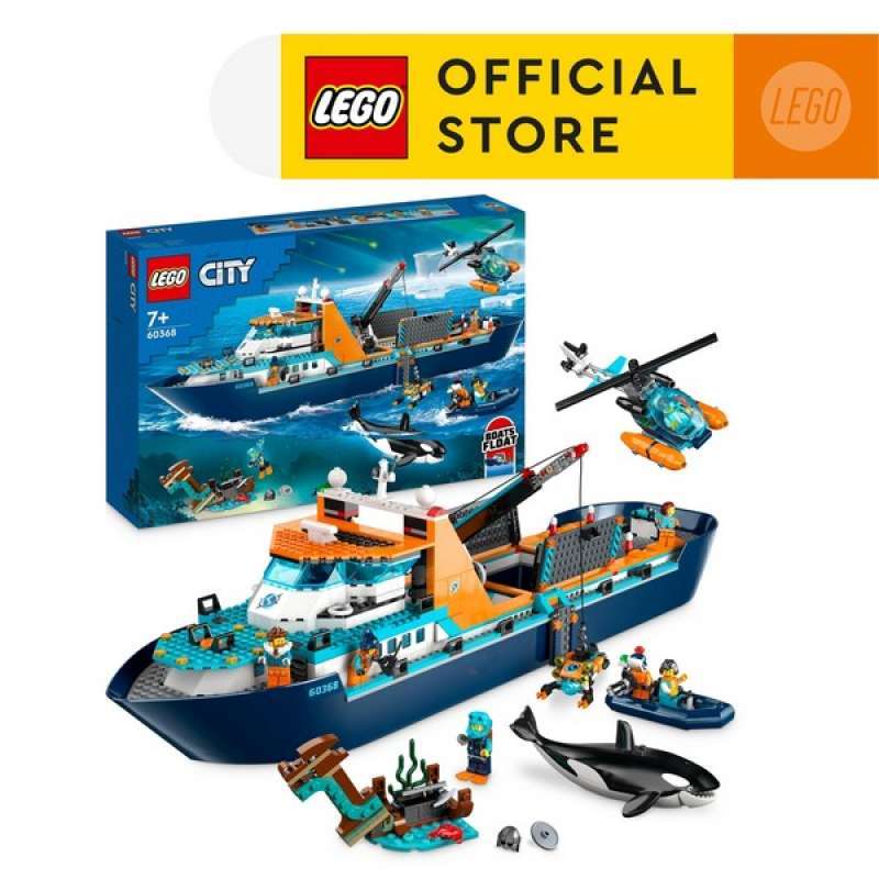 Promo LEGO City 60368 Arctic Explorer Ship Building Toy Set (815 Pieces ...