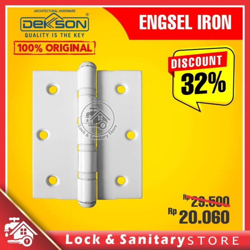 Promo Engsel Nylon Dekson Dekkson ES IR 3X2.5X2MM 4NR WH Engsel Pintu ...