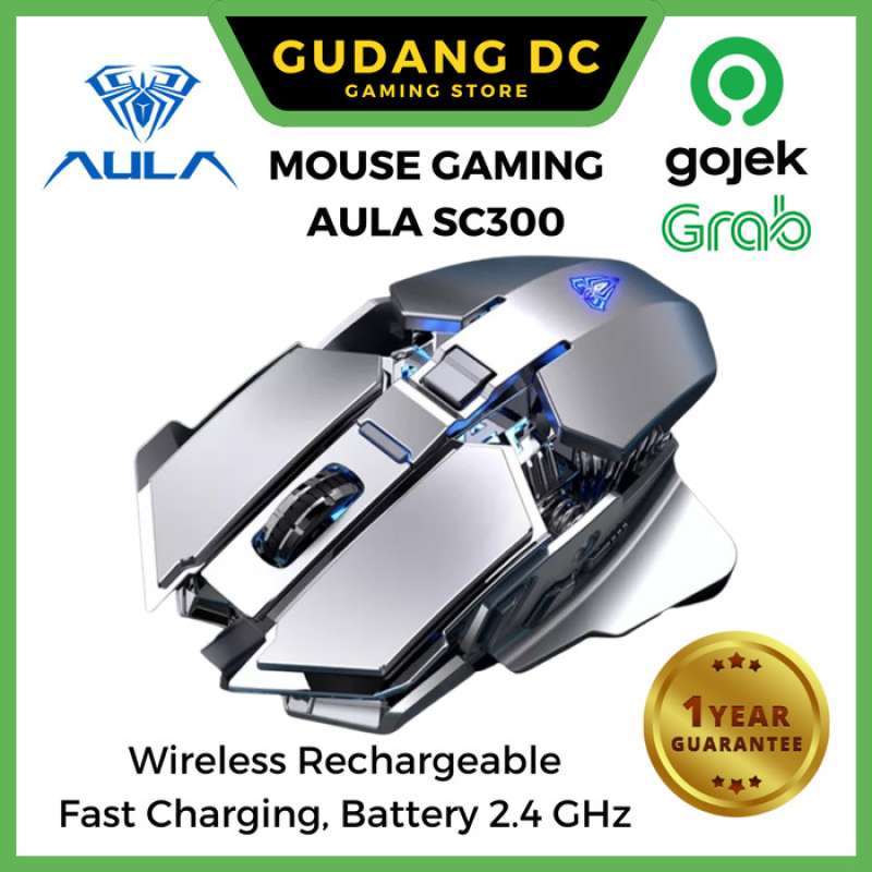 Promo Mouse Gaming Wireless Rechargeable Battery 2.4Ghz Aula Sc-300 ...