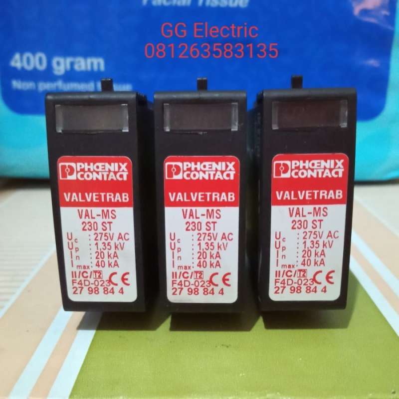 Promo Modul mata surge Arrester Phoenix contact VAL-MS 230ST 275Vac ...