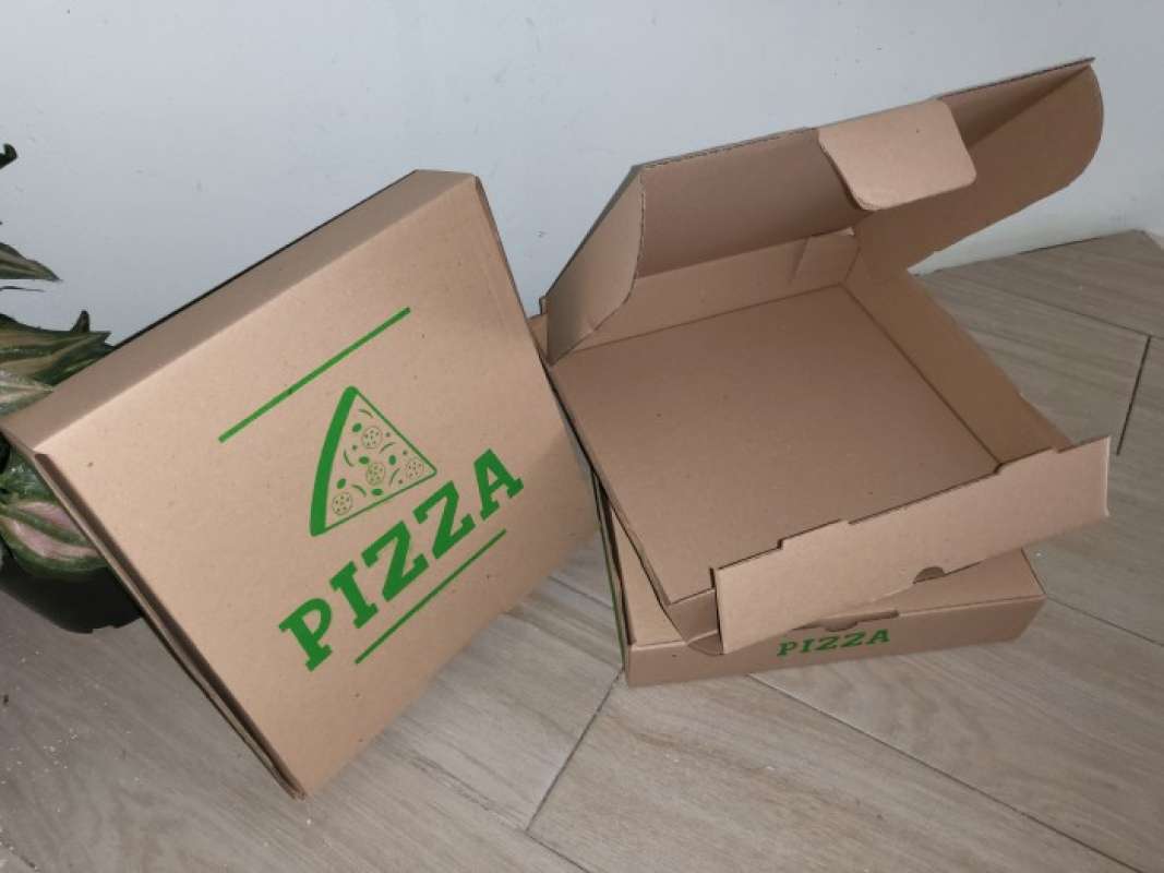 Jual Kardus Pizza Sablon Print Standar Ukuran 30 x 30, 25 x 25 dan 20 x ...