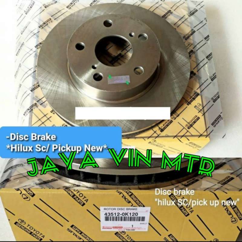 Promo disc brake piringan Cakram Toyota Hilux sc pickup new 43512-0K120 ...