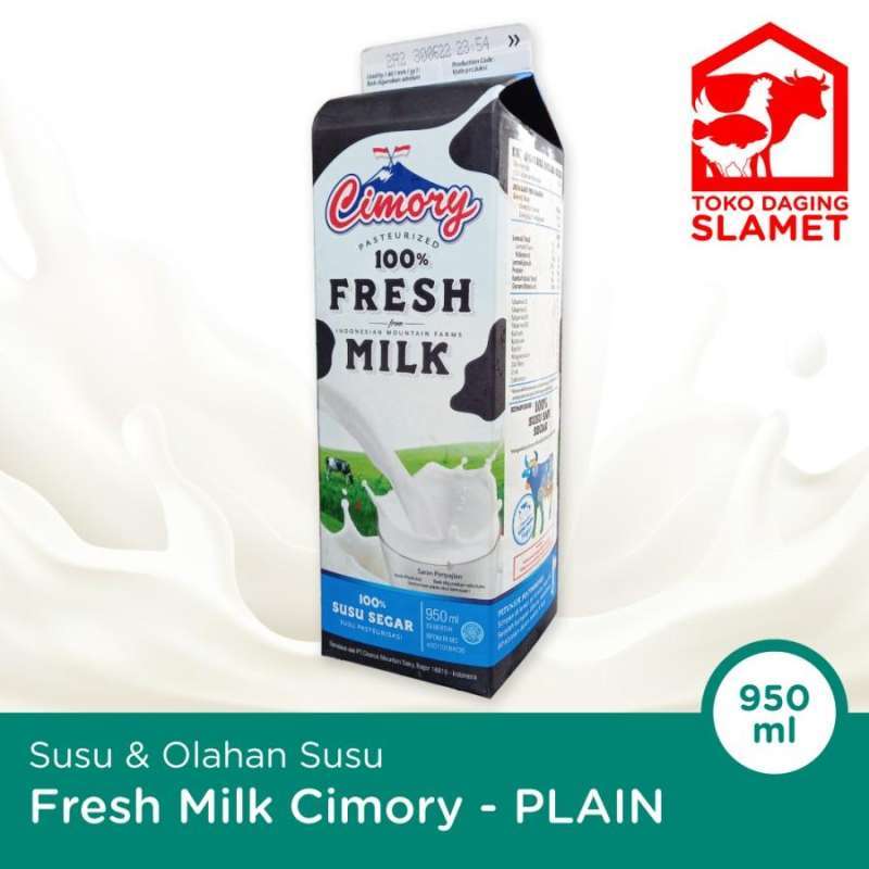 Jual Susu Fresh Milk Cimory Plain 950 Ml Di Seller Toko Daging Slamet ...