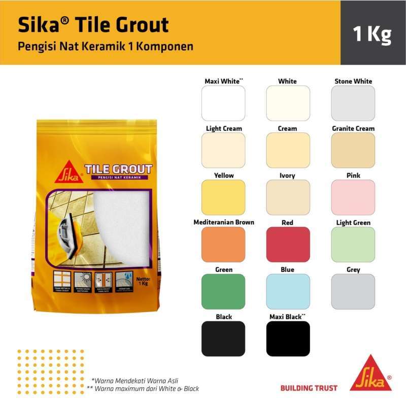 Jual Sika - Tile Grout Pengisi Celah Nat Keramik Marmer Granit Mosaik ...