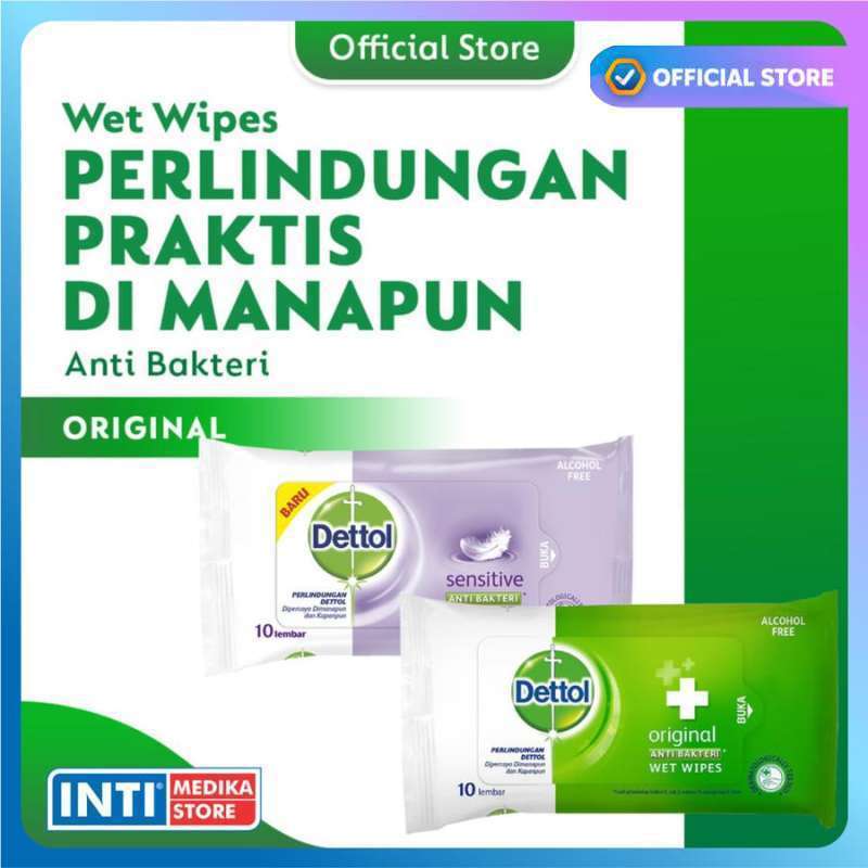 Jual Dettol - Tisu Basah Dettol | Tisu Basah Antiseptik Dettol | Wet ...