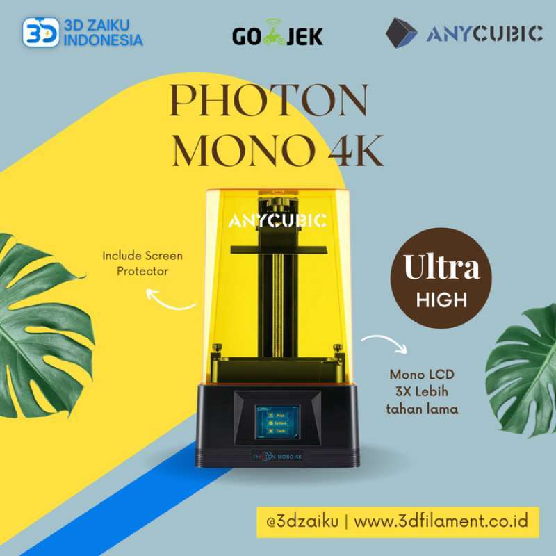 Promo 3D Printer Anycubic Photon Mono 4K LCD Ultra High Detail Resin ...