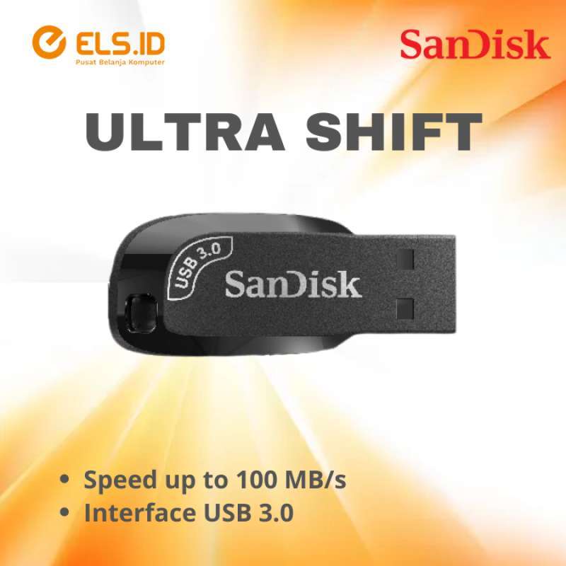 Promo SanDisk Ultra Shift USB 3.0 100MB/s Flashdisk CZ410 - 128GB ...