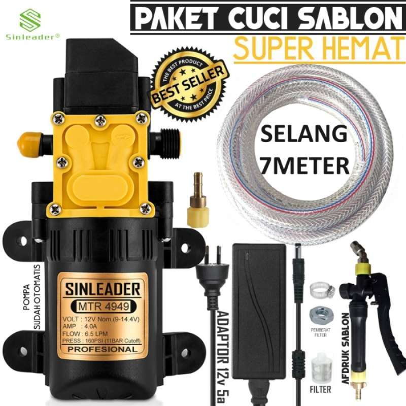Jual Pompa Cuci Sablon Super Hemat Tekanan Tinggi Otomatis - Sinleader ...