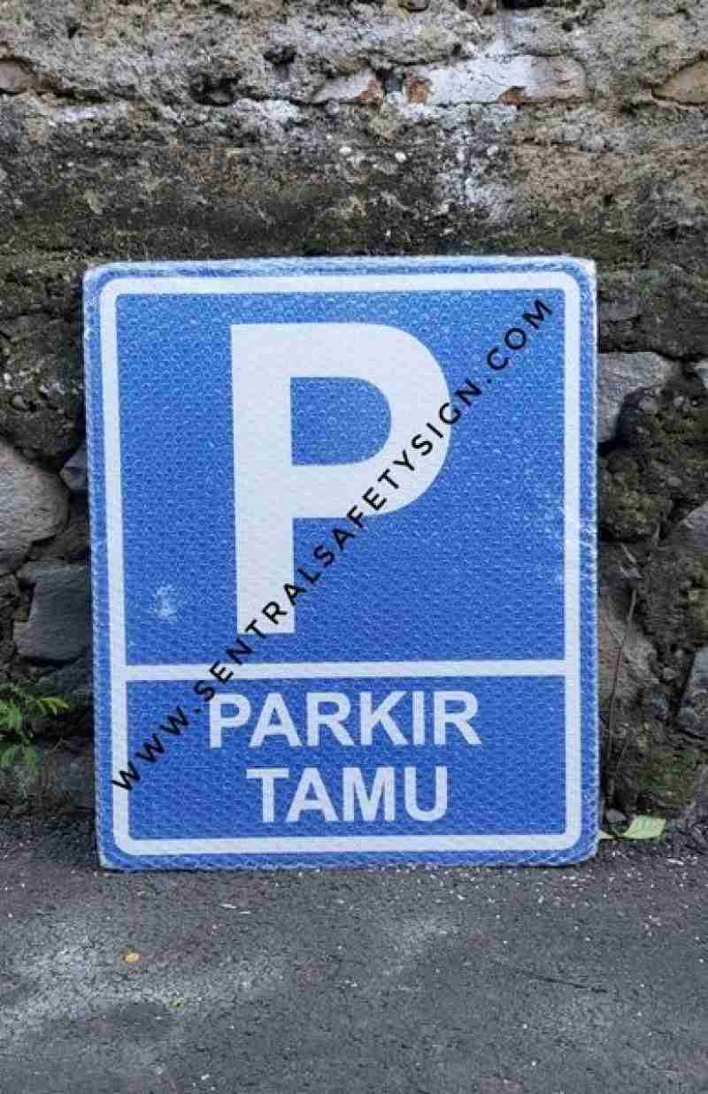 Promo Jhr5- Rambu Parkir Khusus Tamu 60X50Cm Diskon 33% di Seller KSM ...