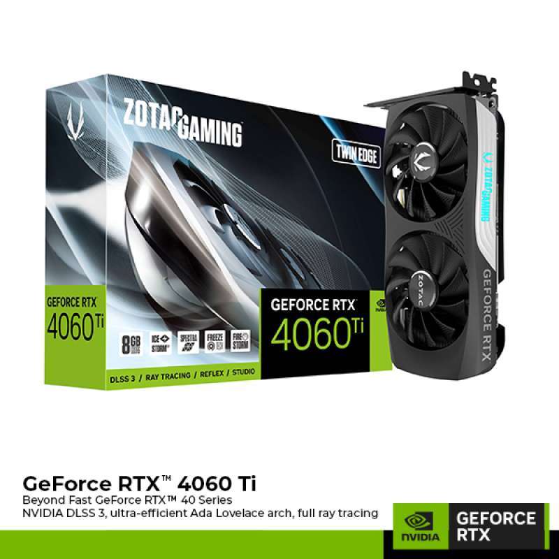 Jual VGA Card ZOTAC GAMING GeForce RTX 4060 Ti 8GB Twin Edge 8GB GDDR6 ...