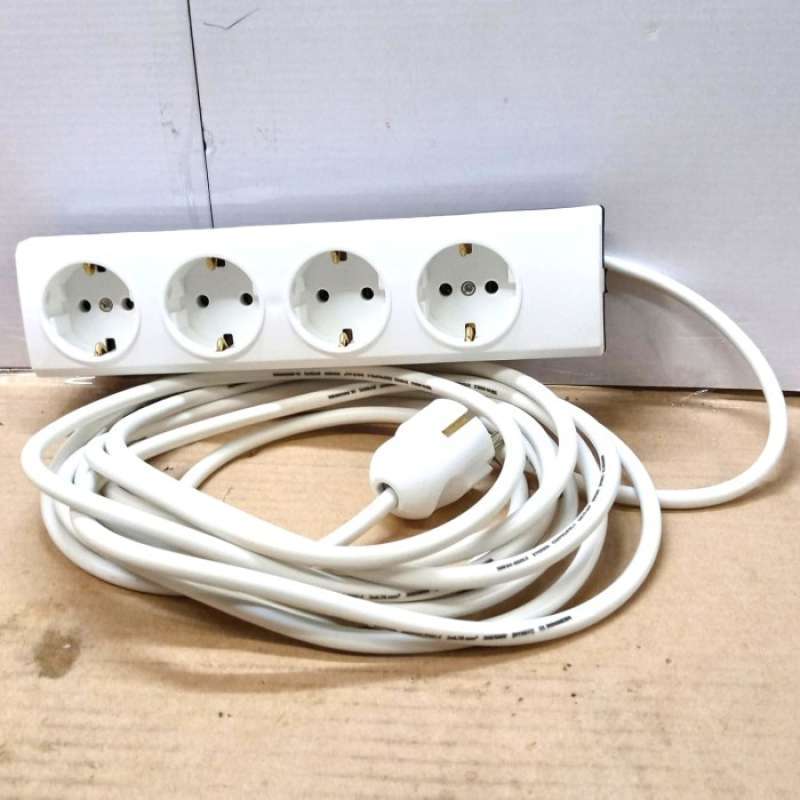 Jual Stop Kontak Broco 4Lubang+Steker Arde Broco+Kabel Eterna 5 Meter ...