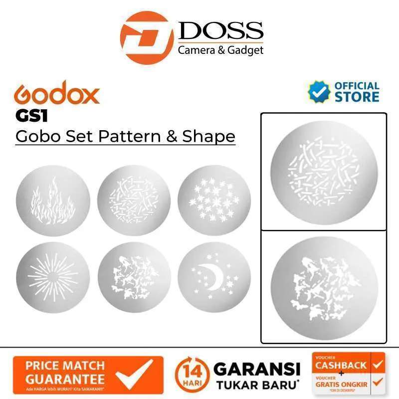 Jual Godox VSA-GS1 Gobo Set Pattern & Shape for VSA Spotlight ...